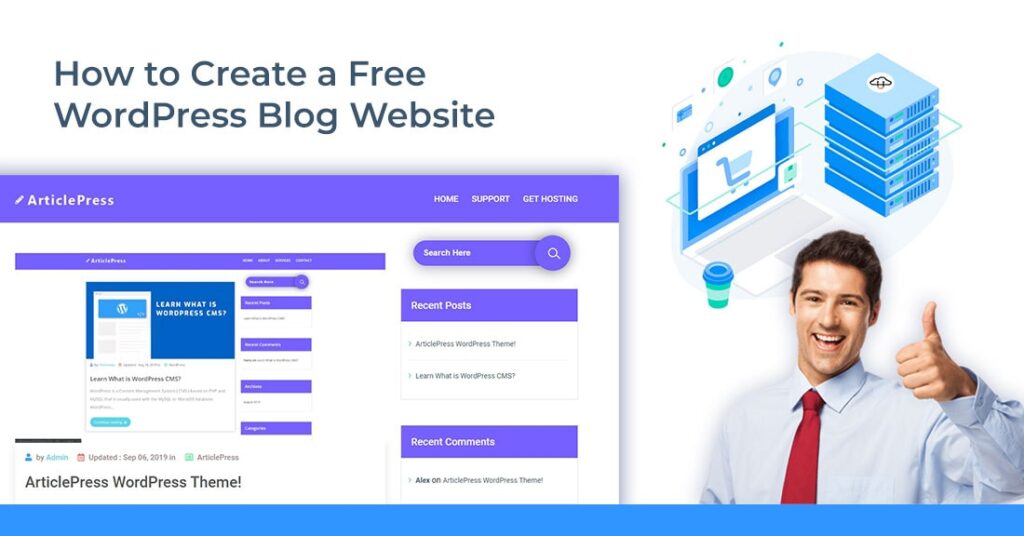 How to Create a Free WordPress Blog Website in 10 minutes | Blog ...
